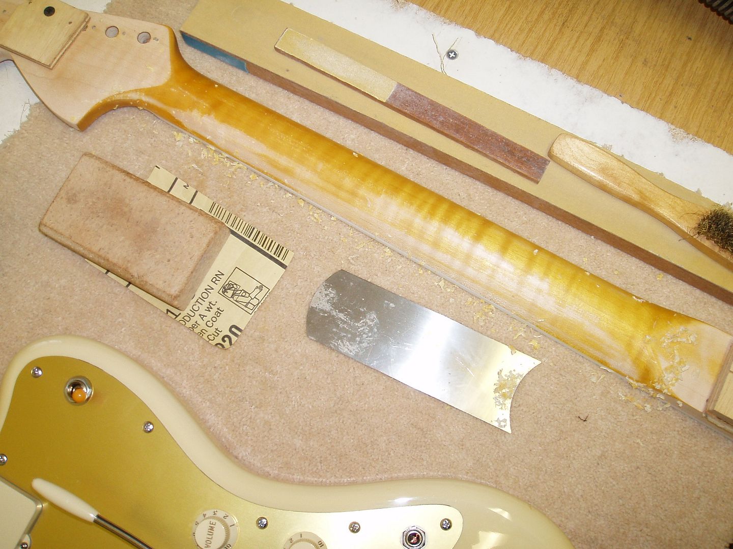 Jazzmaster Neck Strip and Refinish plus Mod. - OffsetGuitars.com